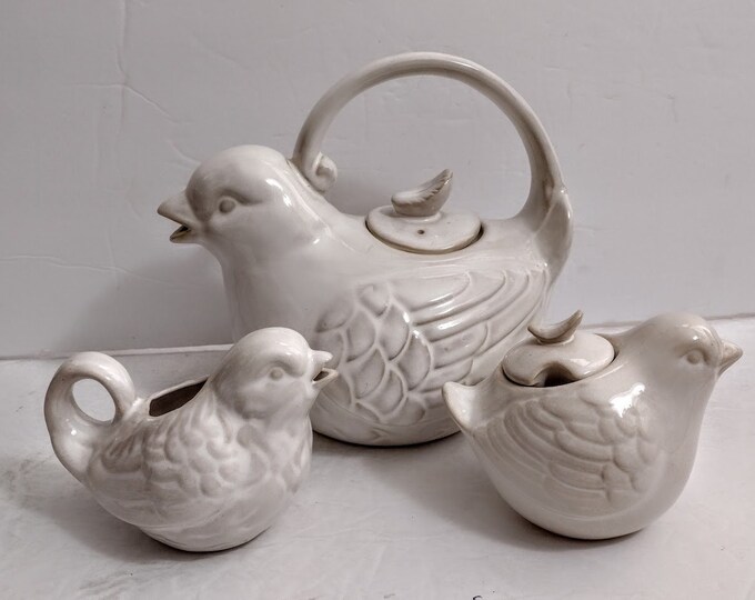 Bird Teapot or Sugar Bowl Creamer Set Your Choice - Etsy
