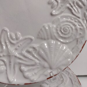 One Plate Mud Pie Ocean Sea World Marine Life SEASHELLS Starfish ...