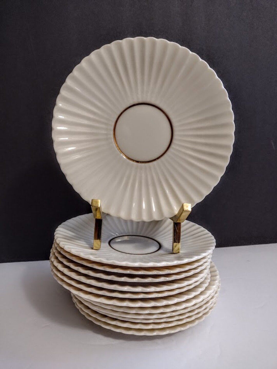 One Plate LENOX Rutledge Ivory Porcelain SAUCER 6 by Blessedjunk - Etsy