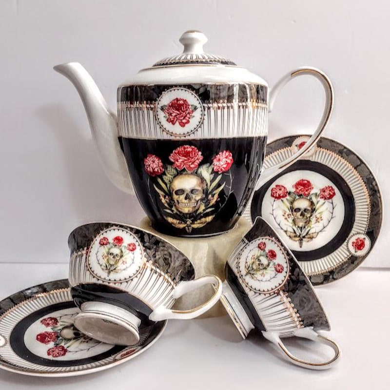 Goth Tea Set - Etsy