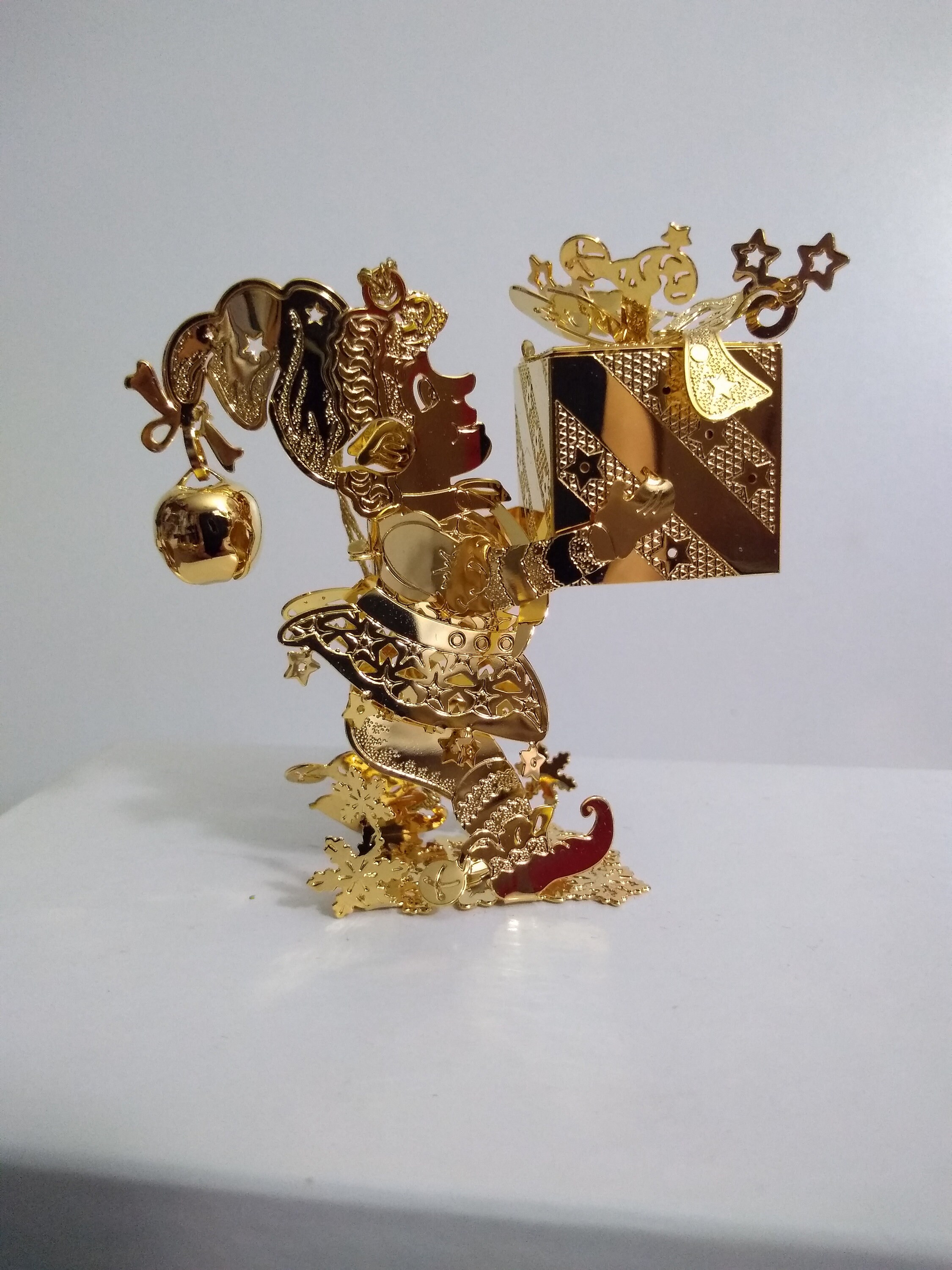 Vintage 23k Gold Plate Danbury Mint Christmas ELF BOY Carry - Etsy