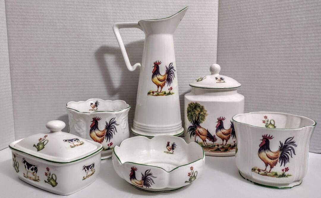 RARE KINGSTONE Fine Bone China Staffordshire England ONE Rooster Teapot ...