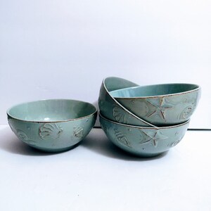 Thompson Pottery Ocean Sea World Marine Life SEASHELLS Starfish Ceramic ...