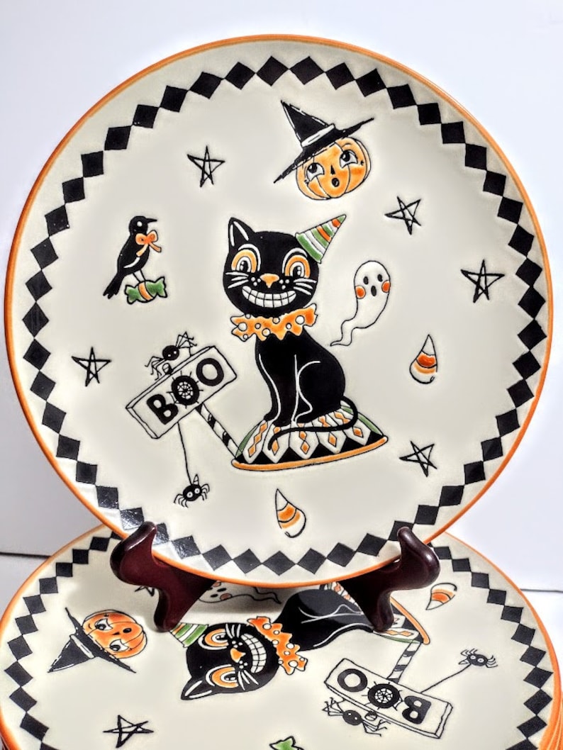 Ceramic Halloween Dinner Plates