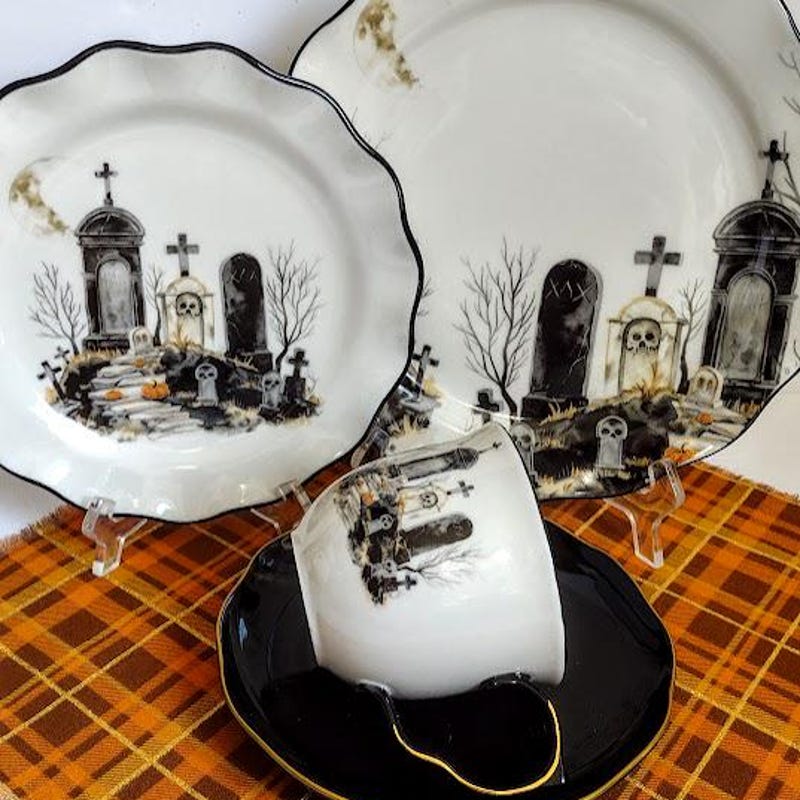 Skull Dinnerware - Etsy