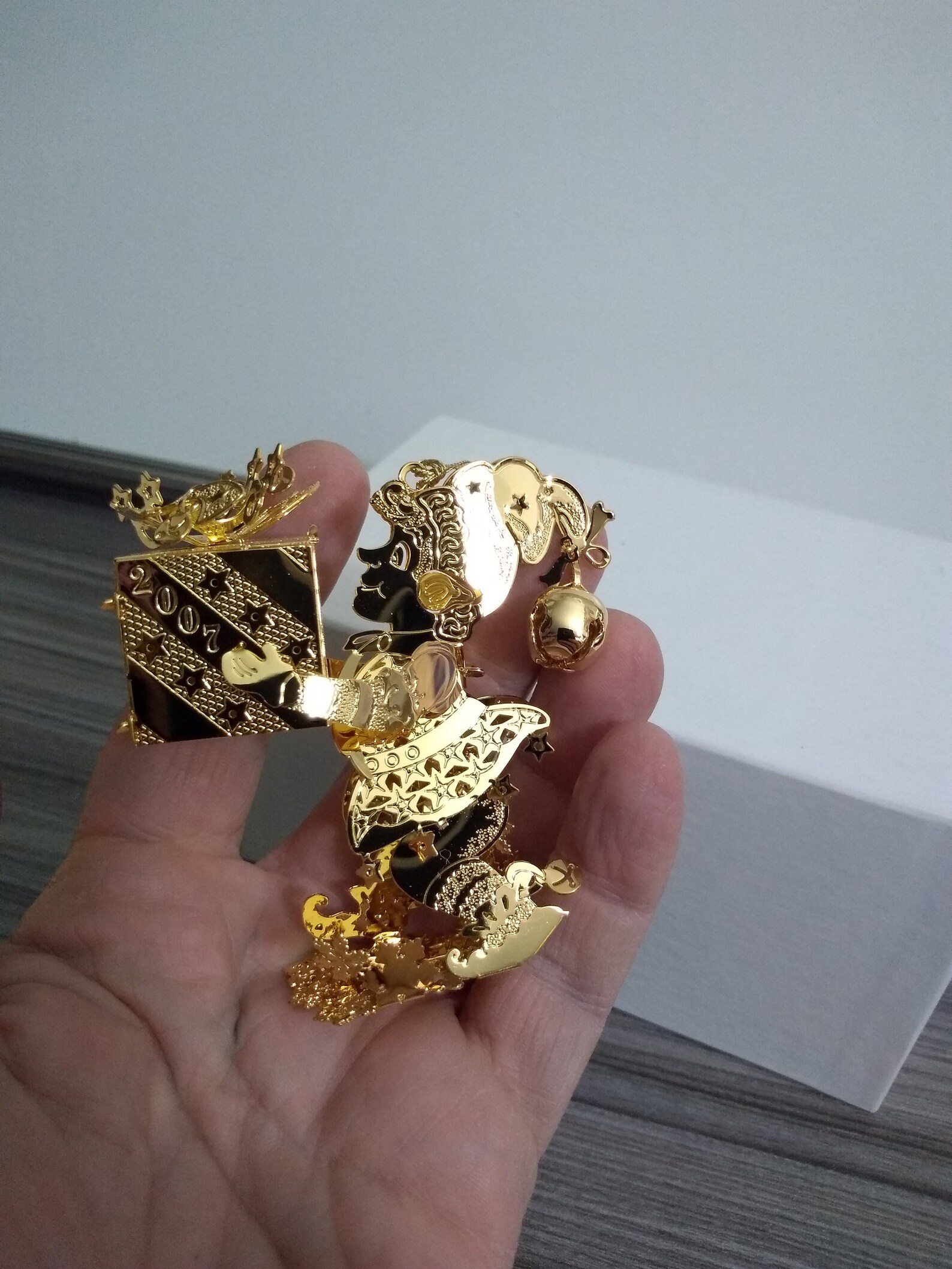 Vintage 23k Gold Plate Danbury Mint Christmas ELF BOY Carry - Etsy