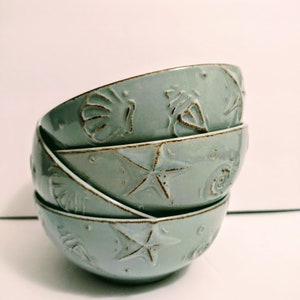 Thompson Pottery Ocean Sea World Marine Life SEASHELLS Starfish Ceramic ...