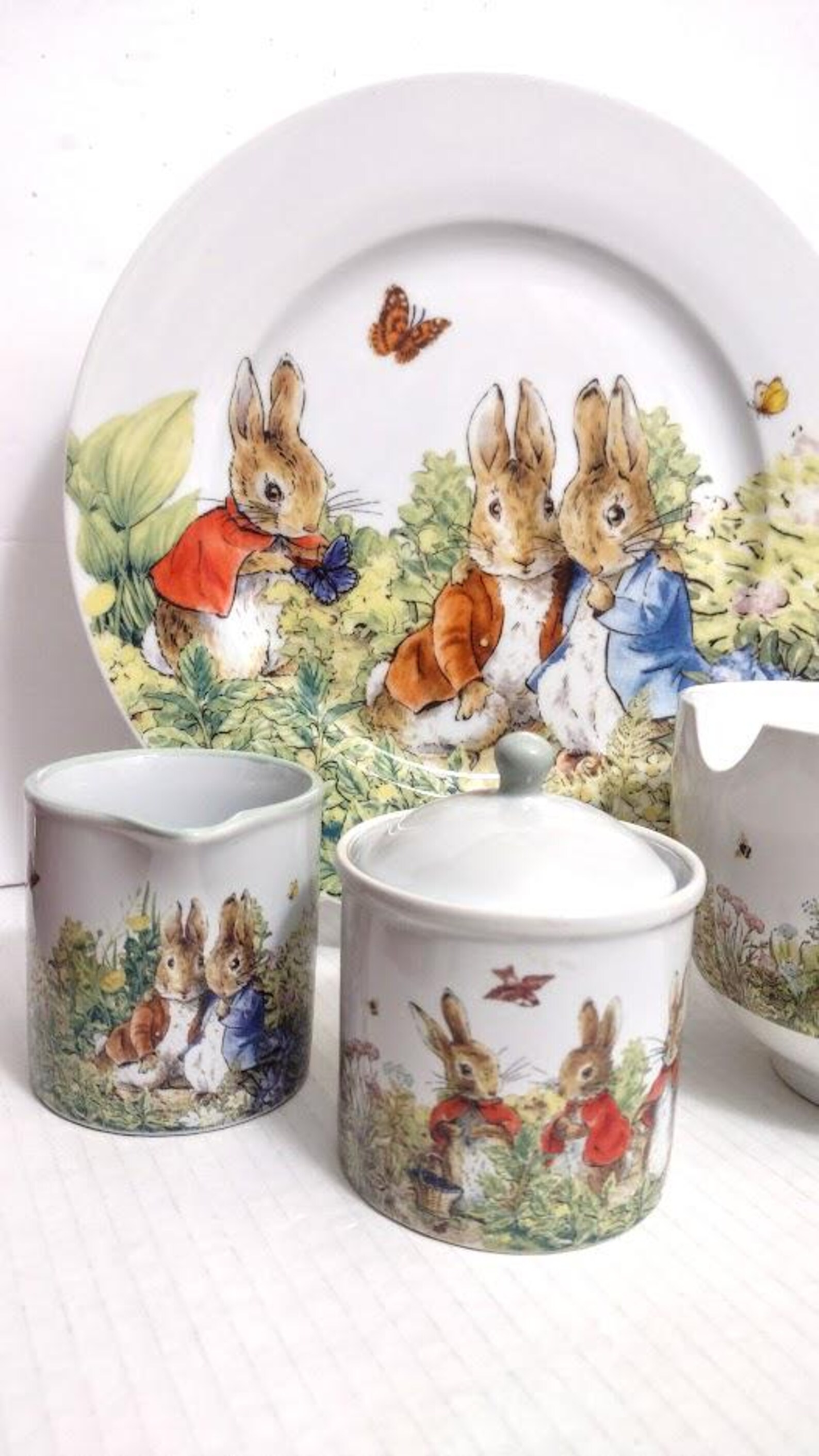 ONE Plate+napkin Beatrix Potter PETER Rabbit ZRIKE Brands Little ...