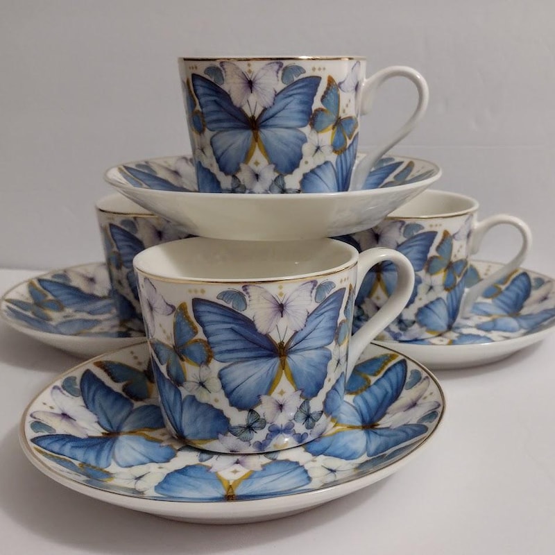 Butterfly Tea Cups - Etsy