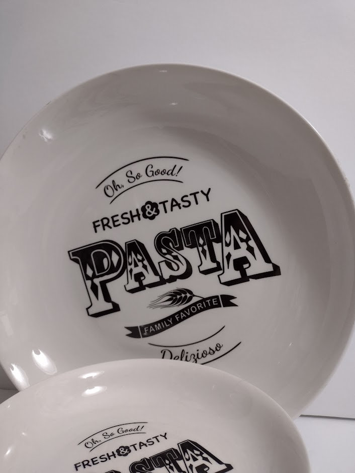 One Plate PASTA BOWL or Pasta Serving Bowl Fresh&tasty Family - Etsy