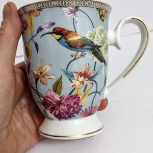 ONE Mug Spring Summer Grace Teaware Birds Flowers Mug Cup Saucer Set ...