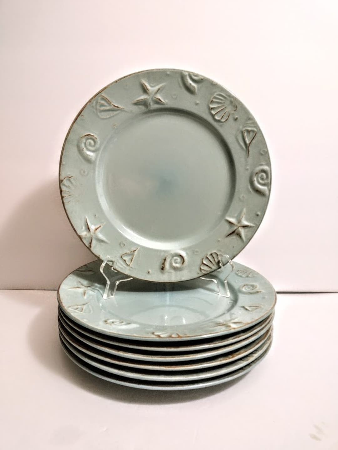 Thompson Pottery Ocean Sea World Marine Life SEASHELLS Starfish Ceramic ...