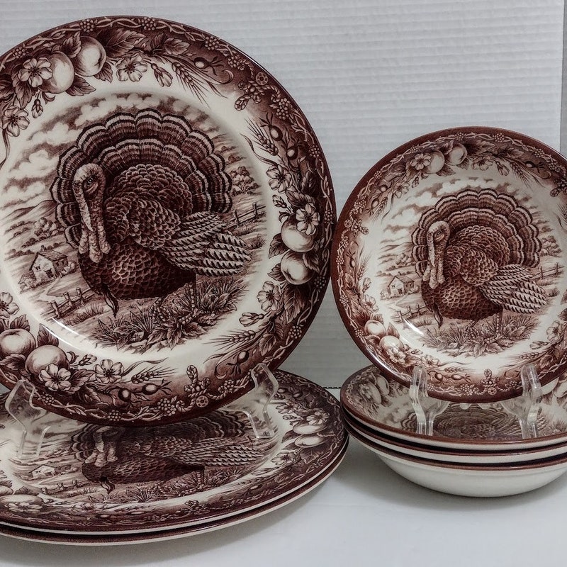Royal Stafford Turkey Dinner Plates - Etsy