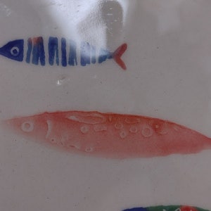 One Plate Papart Seramik SARDINES FISH Pasta 9.25 or Dinner Plate 10.75 ...