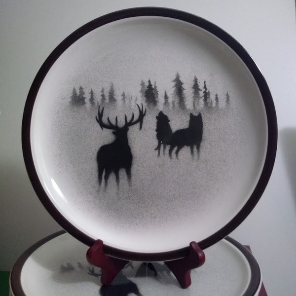 Winter Scene Plate - Etsy