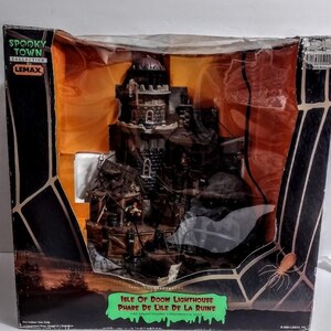Isle of Doom Lighthouse LED Light Halloween Pirates Ghost Animated ...
