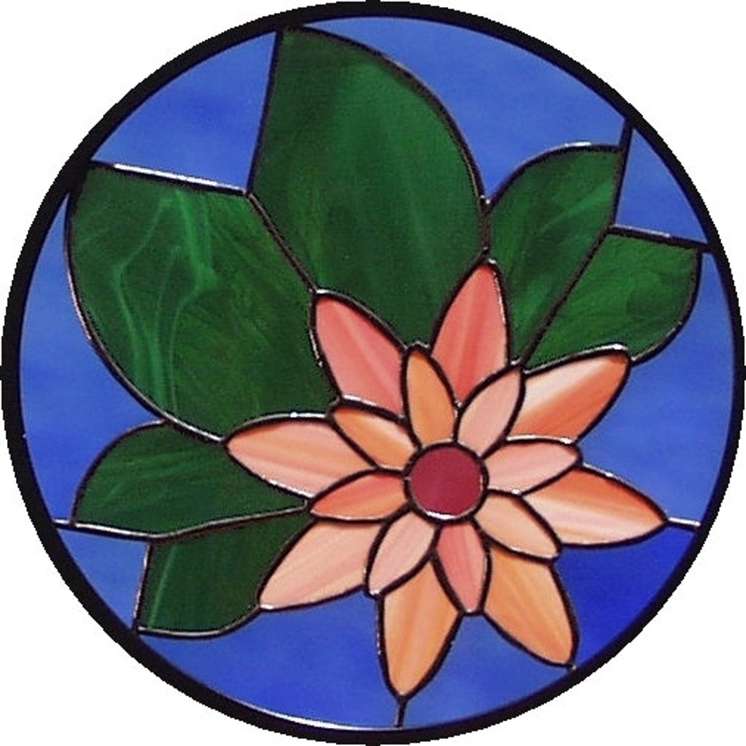 Stained Glass Lotus Flower - Etsy