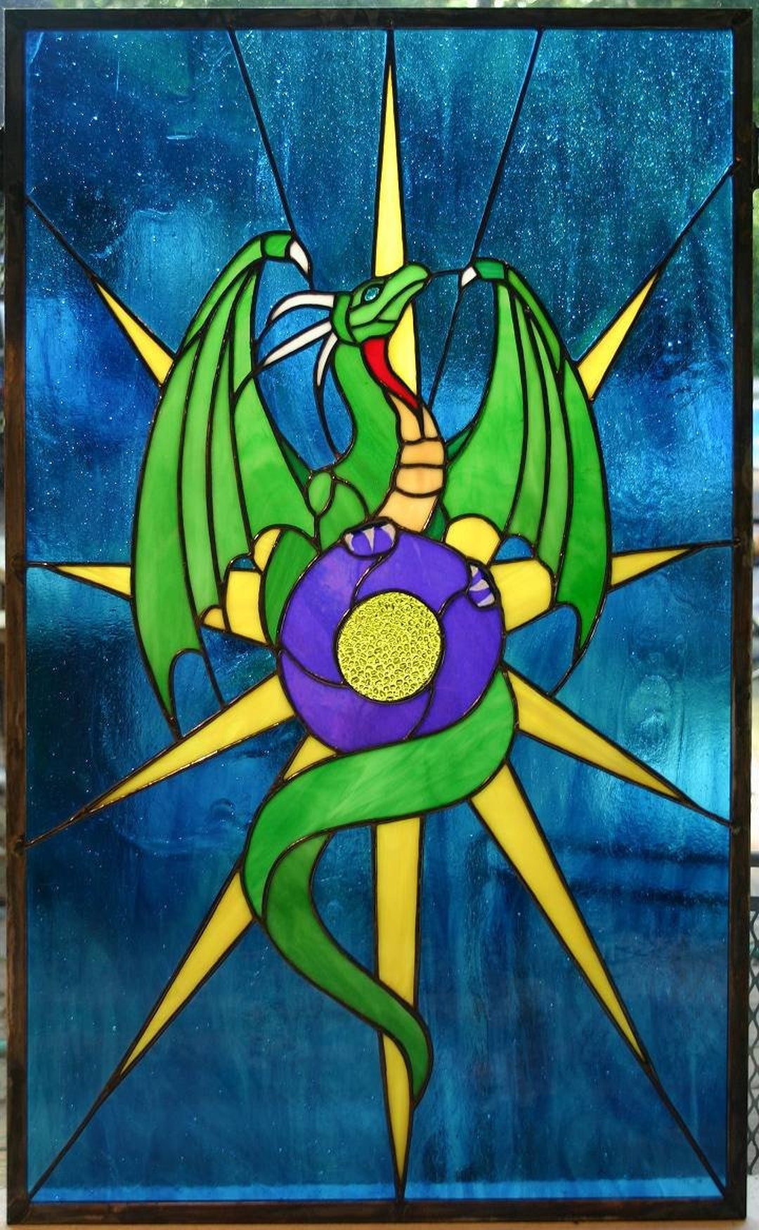 Stained Glass Panel - Dragonstar - Etsy