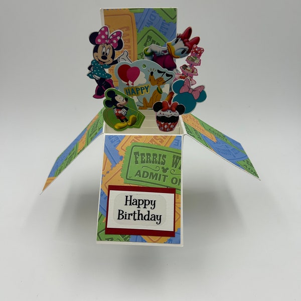 Minnie Mouse Pop up Card - Etsy
