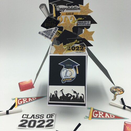 Graduation Pop up Box Card Card in a Box Personalised - Etsy