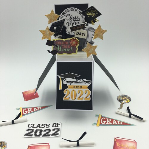Graduation Pop up Box Card Card in a Box Personalised - Etsy