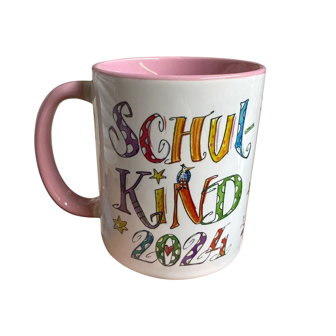Schulkind Tasse Mit Namen, Schulkind 2025 , Einschulungsgeschenk , Geschenk Zur Einschulung ...