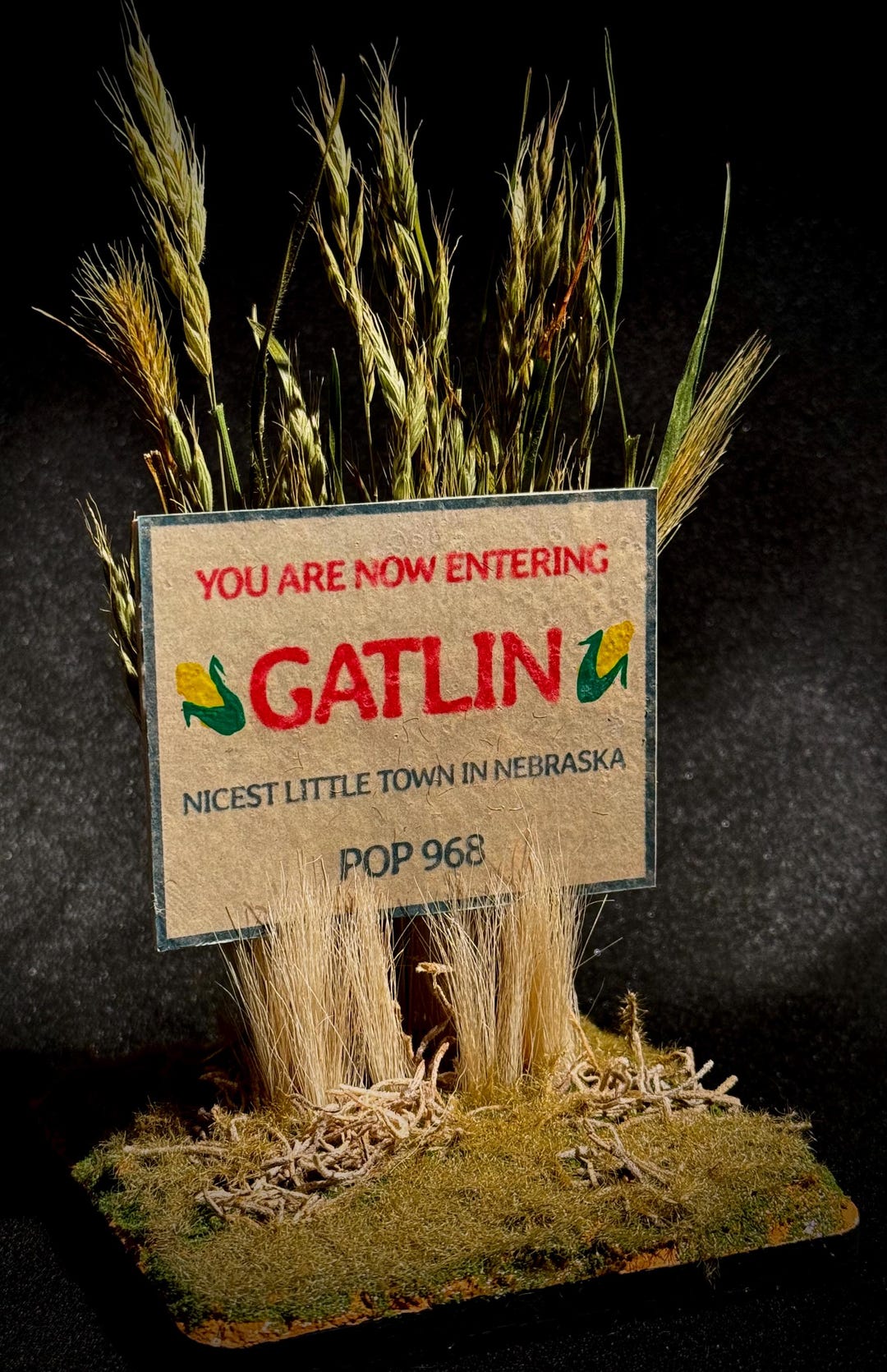 Miniature Gatlin, Indiana Town Sign - Children of the Corn - Etsy