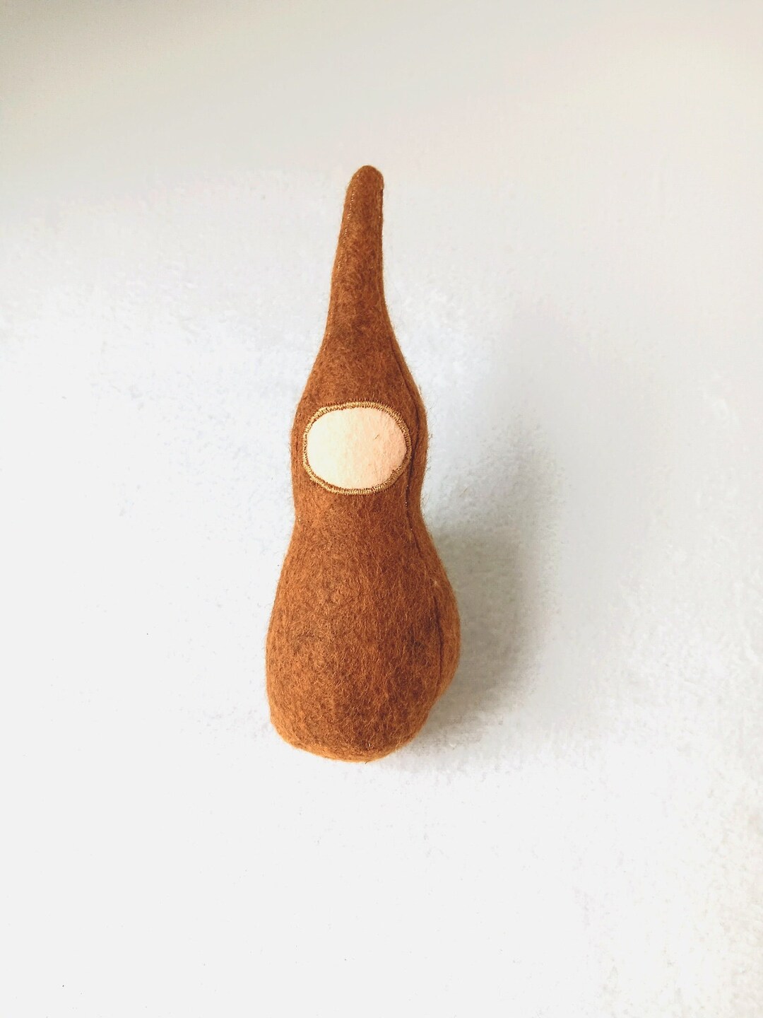 Gold Handmade Wool Toy Gnome Doll Pocket Lovey Woodland Stuffy Nursery ...