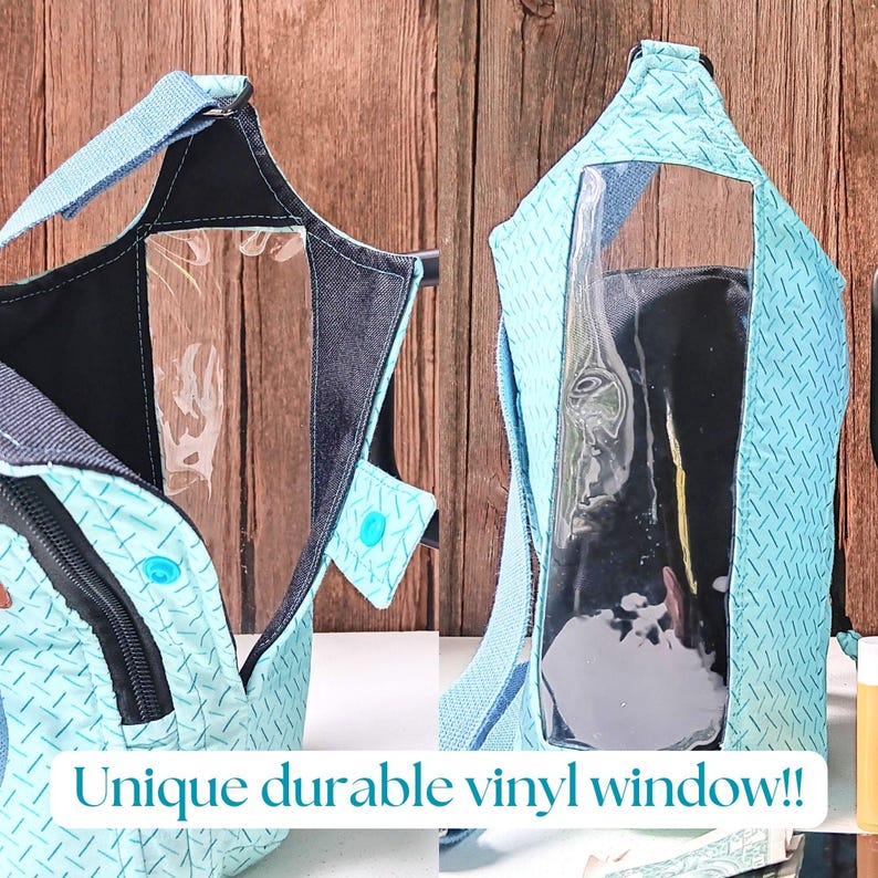 Show off Turquoise Blue Owala Cup Bag, Water Bottle Holder With Strap ...