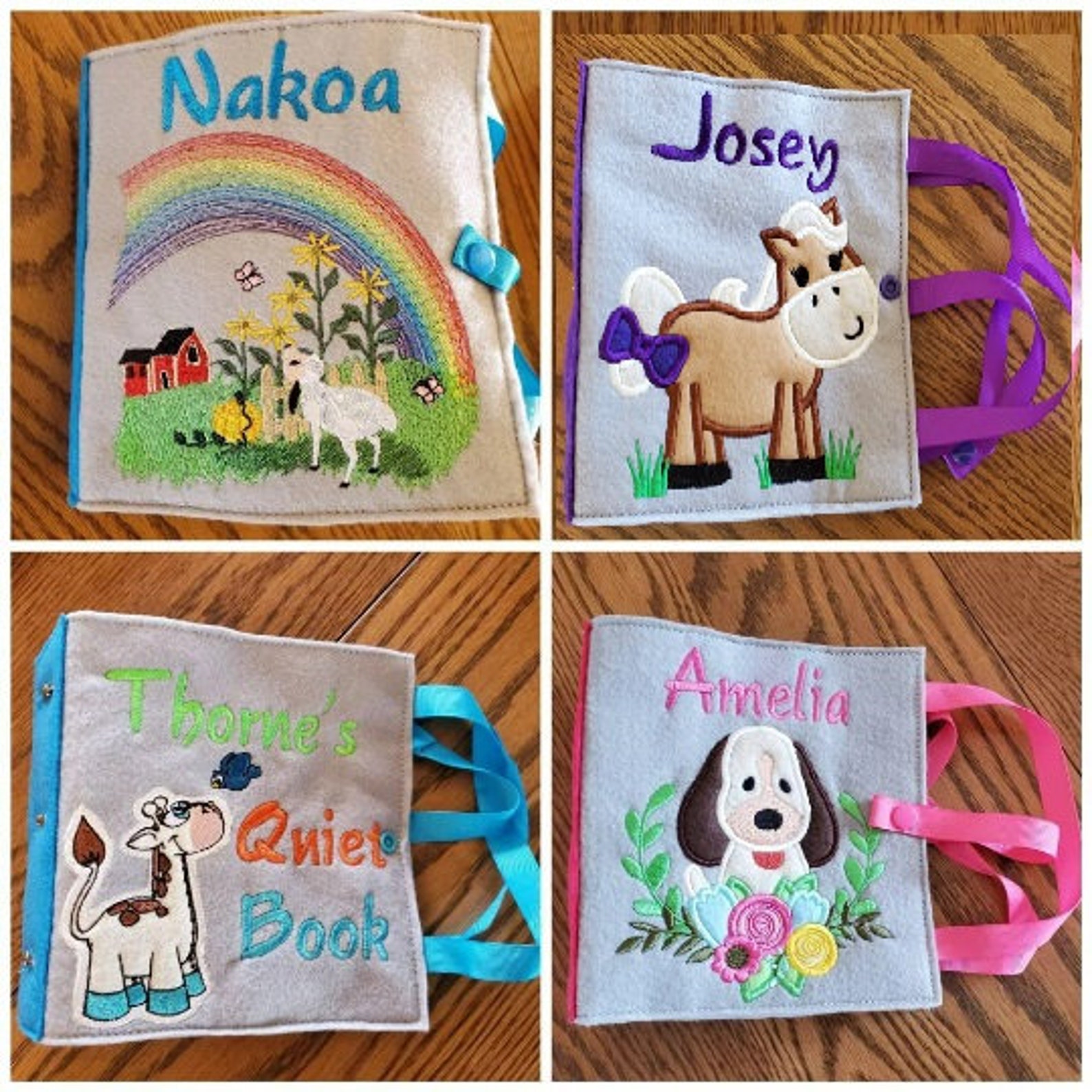 Custom Quiet Book and 2 Book Pages - Etsy