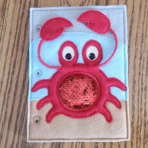 Crab Quiet Book Page (basic) - Etsy