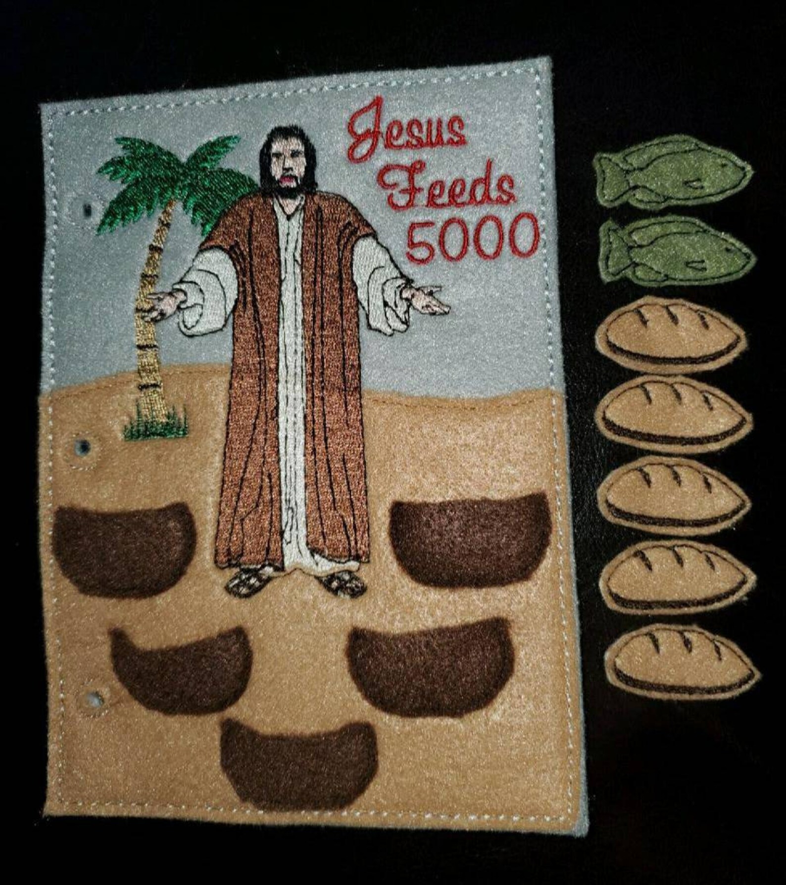 Jesus Feeds 5000 Quiet Book Page (basic) - Etsy