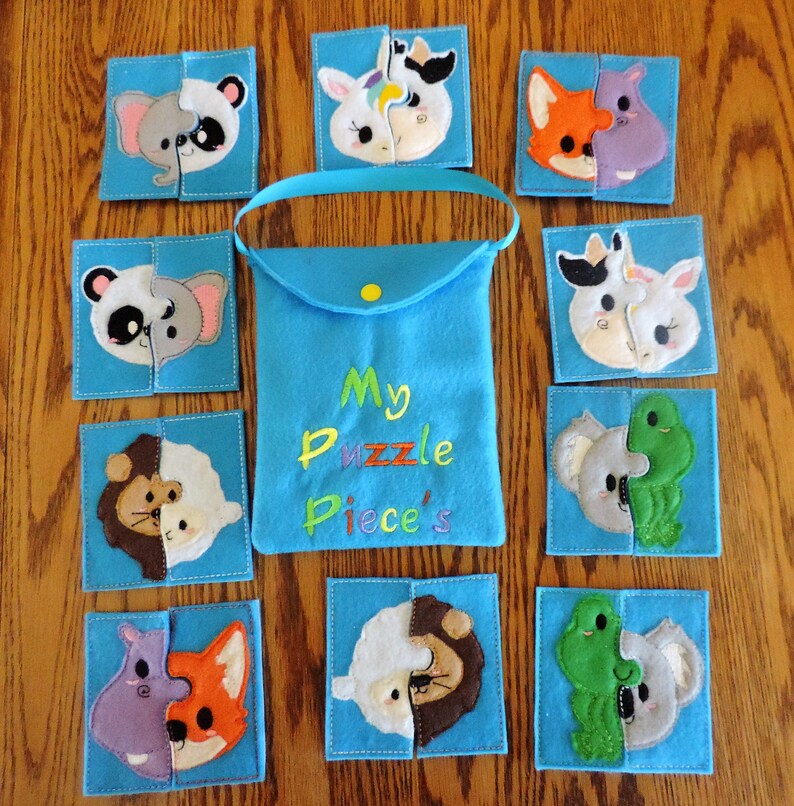 Animal Puzzle Activity Set - Etsy