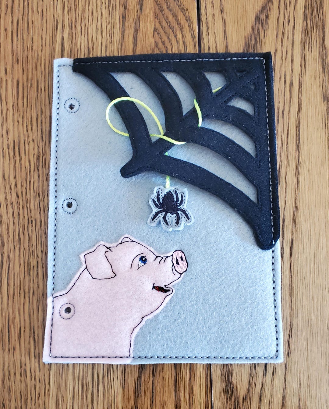 Spider and Web Quiet Book Page (basic) - Etsy