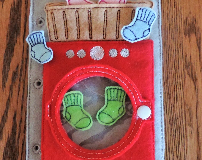 Washing Machine Quiet Book Page basic - Etsy