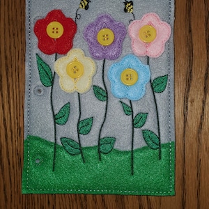 Flower Quiet Book Page basic - Etsy