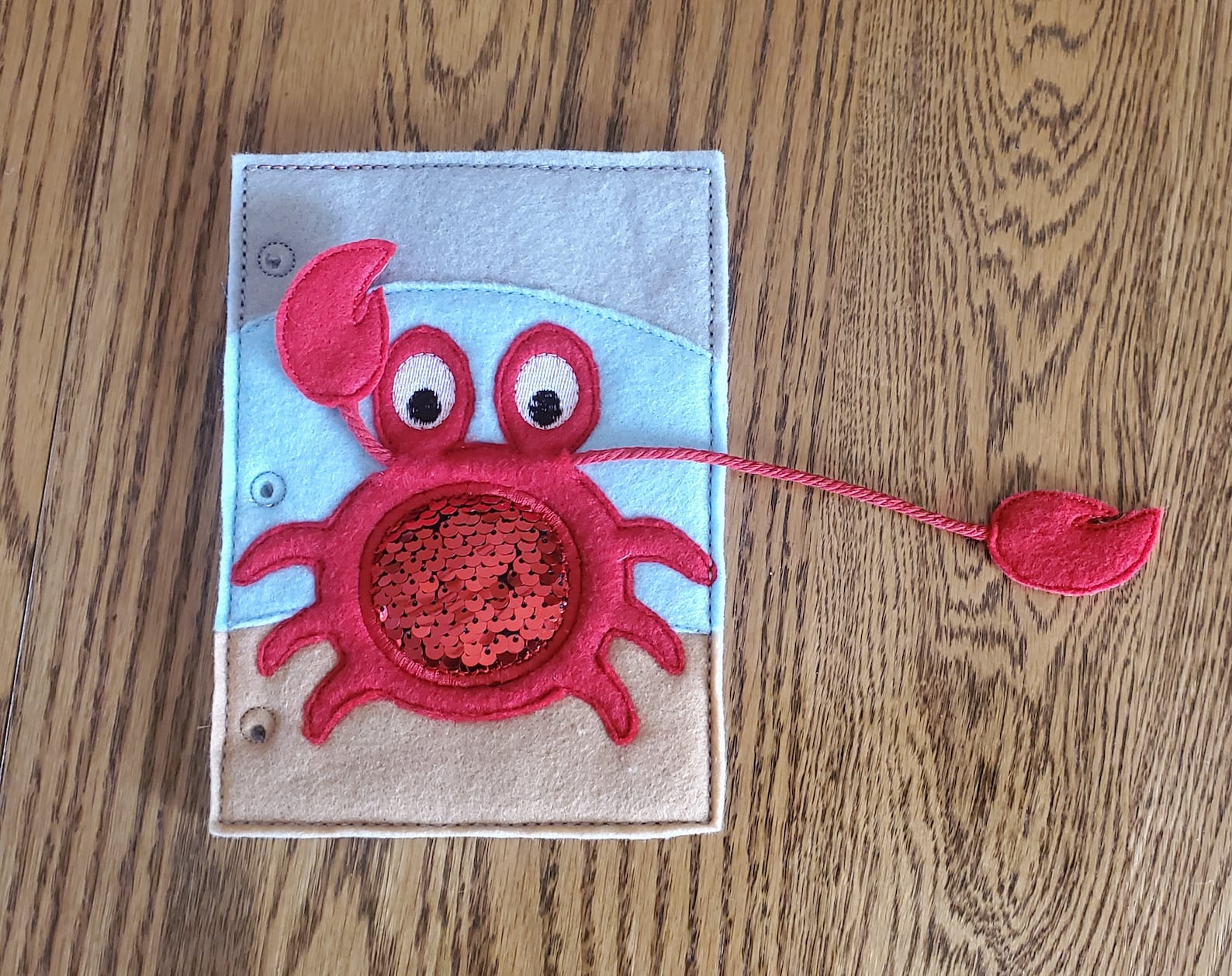Crab Quiet Book Page (basic) - Etsy