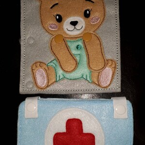 Teddy Bear Doctor Set Quiet Book Page (premium) - Etsy