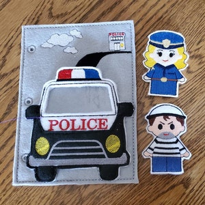 Police Car Quiet Book Page (basic) - Etsy