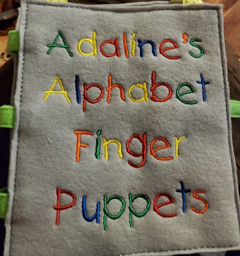 ABC Finger Puppets With Carrying Case - Etsy