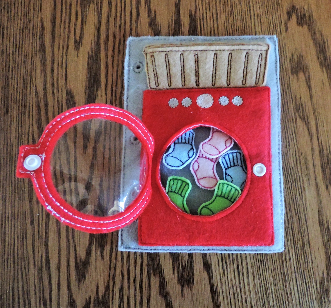 Washing Machine Quiet Book Page basic - Etsy