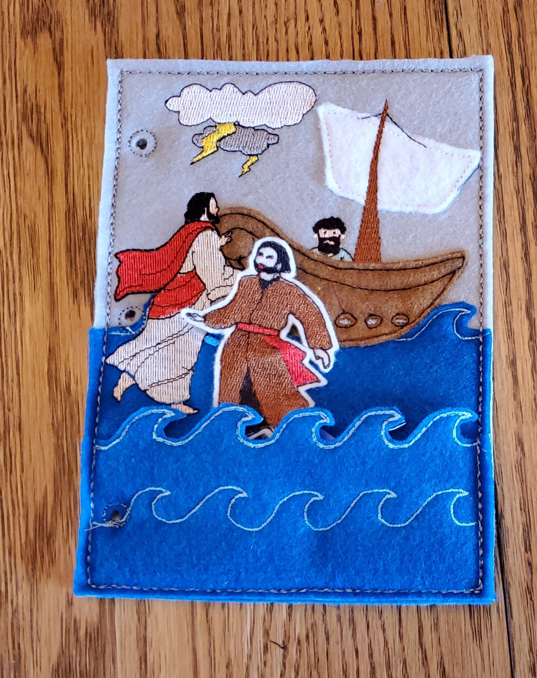 Walking on Water Quiet Book Page (basic) - Etsy