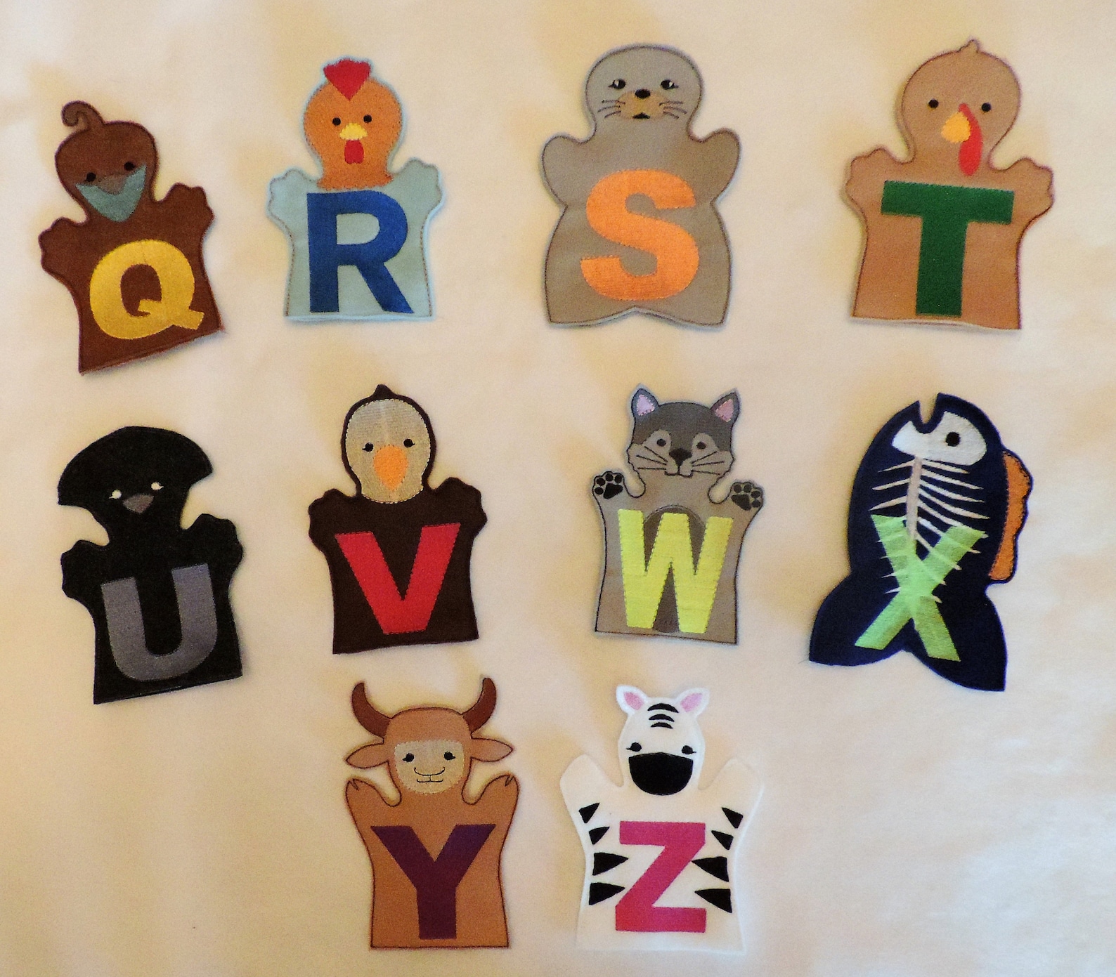 ABC Child's Hand Puppets | Etsy