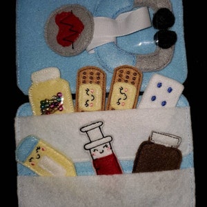 Teddy Bear Doctor Set Quiet Book Page (premium) - Etsy