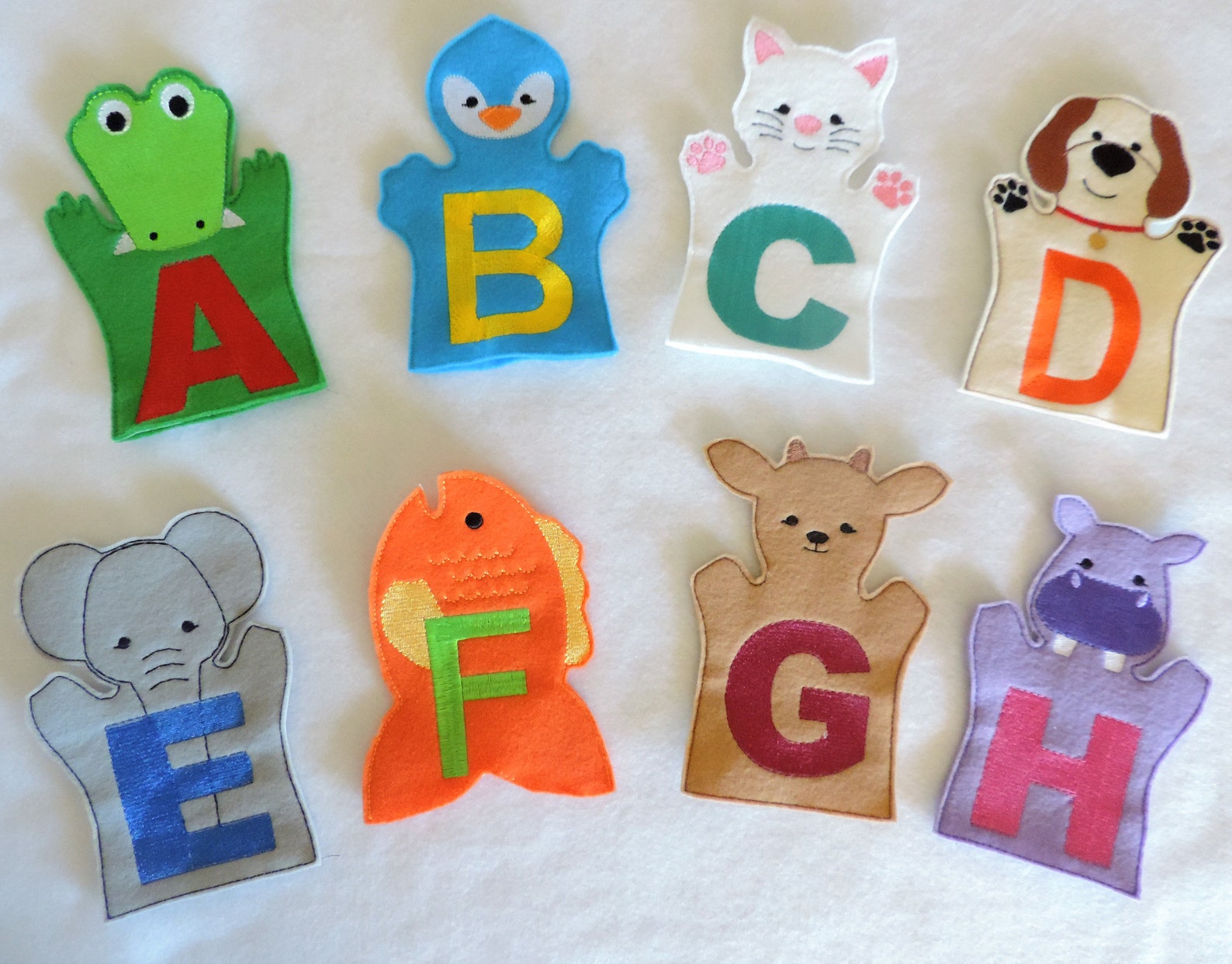 ABC Child's Hand Puppets | Etsy