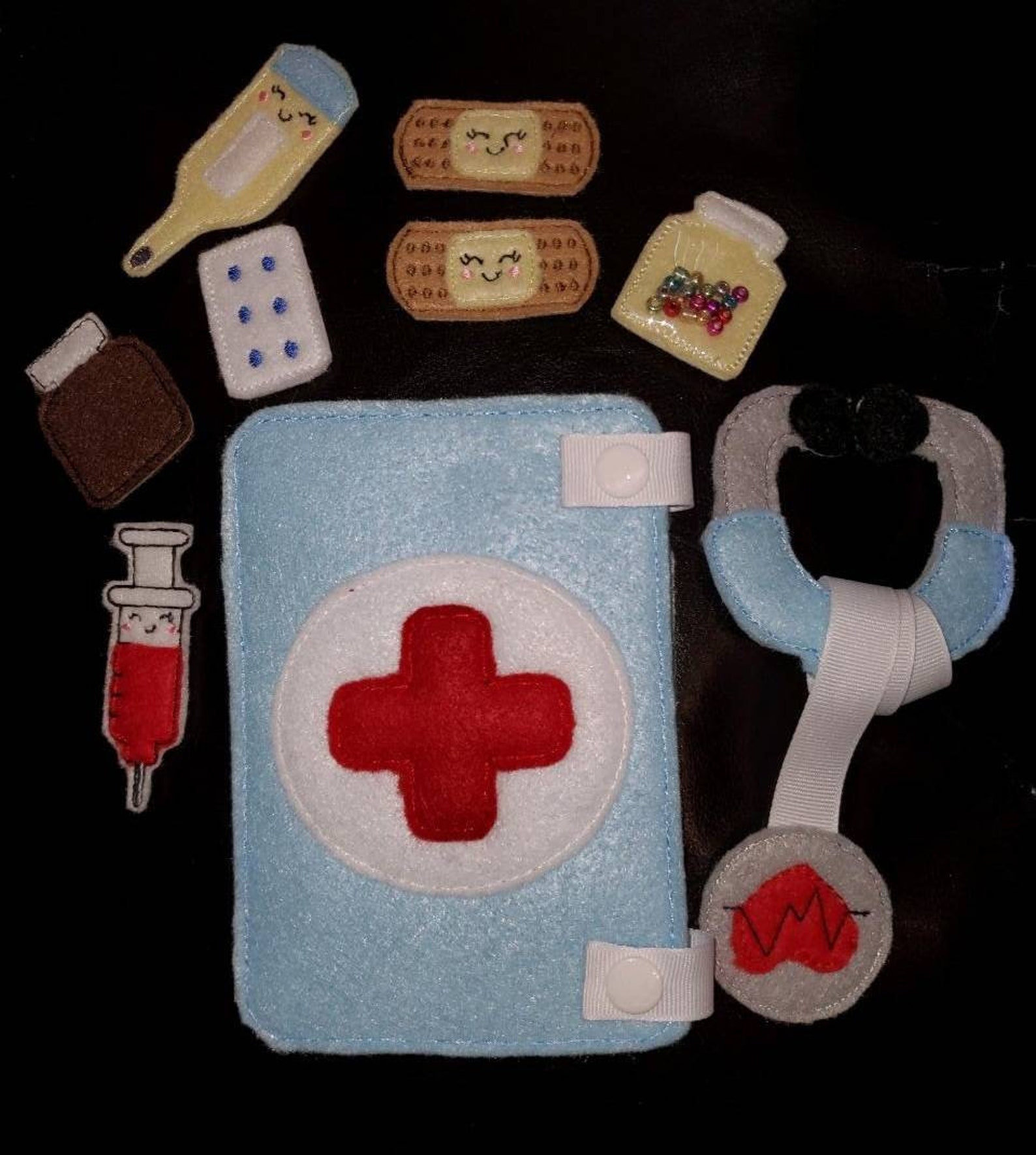 Teddy Bear Doctor Set Quiet Book Page (premium) - Etsy