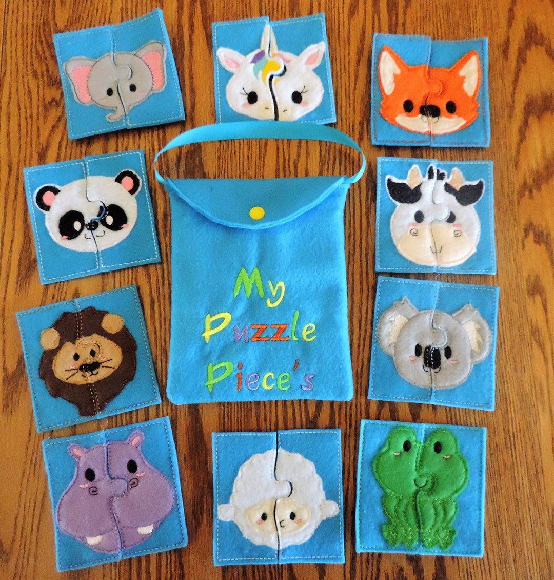 Animal Puzzle Activity Set - Etsy