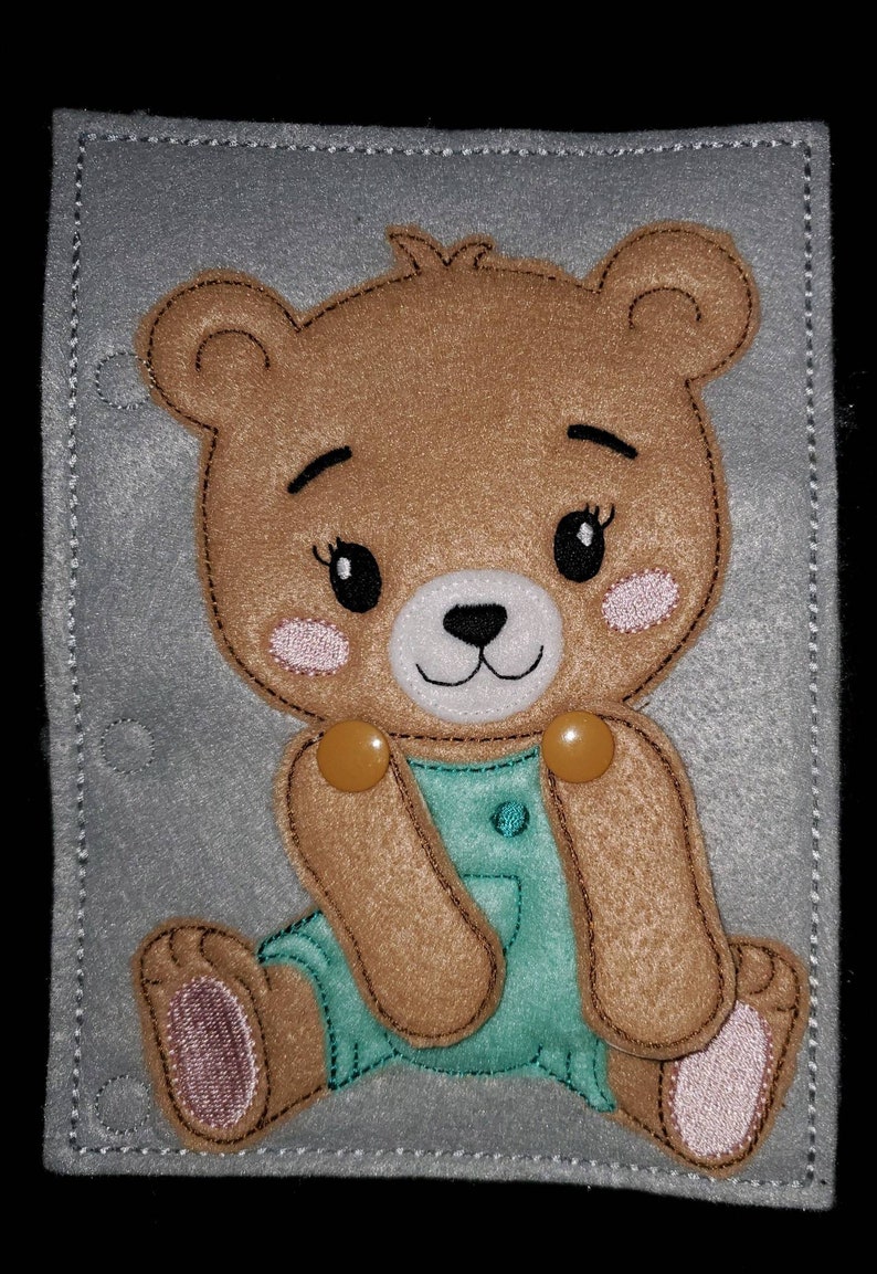 Teddy Bear Doctor Set Quiet Book Page (premium) - Etsy