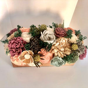 Wood Flower Arrangement falling for You, Sola Wood Flowers, Table ...