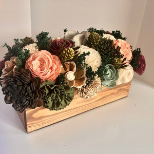 Wood Flower Arrangement falling for You, Sola Wood Flowers, Table ...